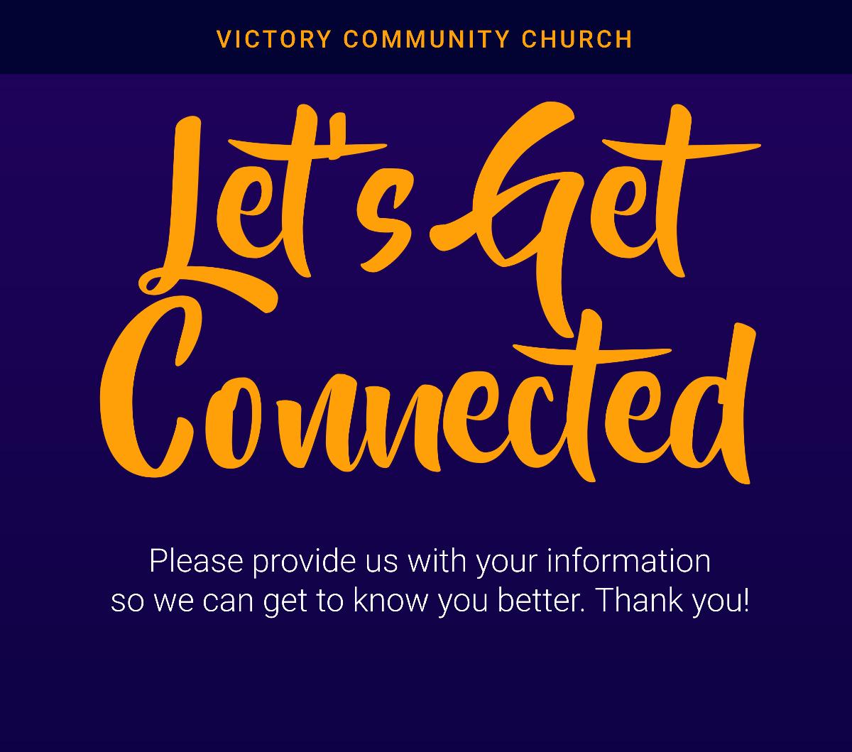Welcome | Victory Community Church